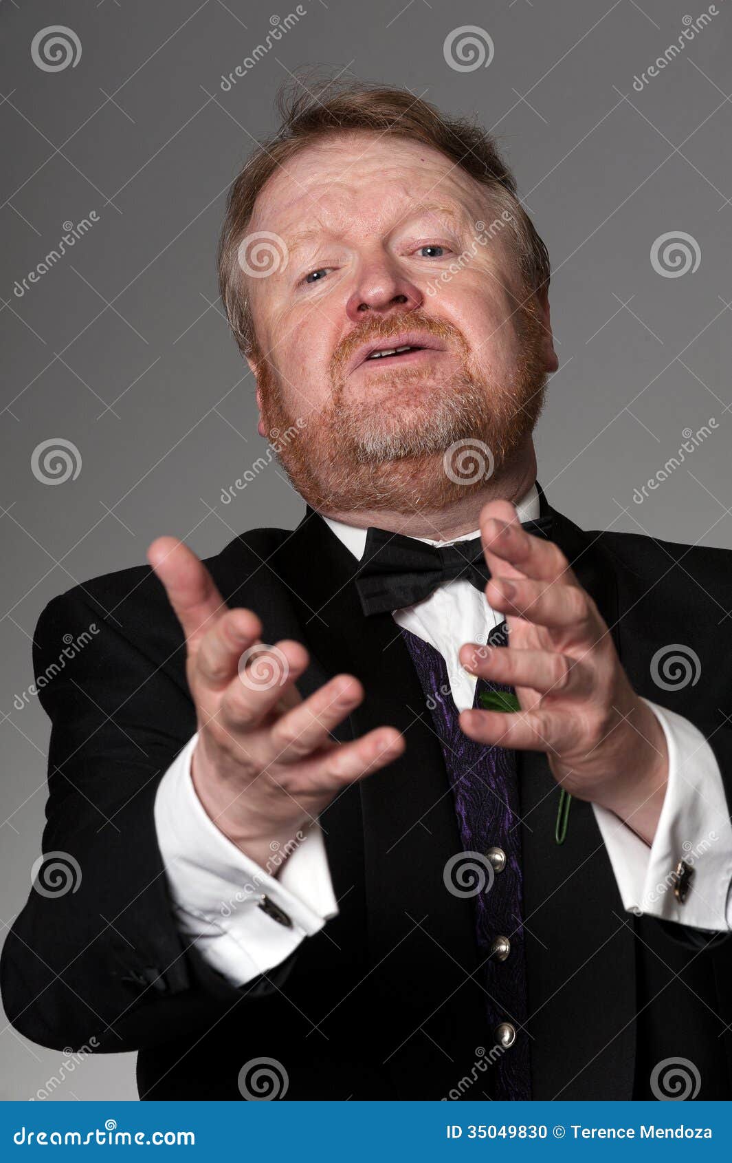 Middle Aged Opera Singer Performing Stock Photo - Image of show, sing ...