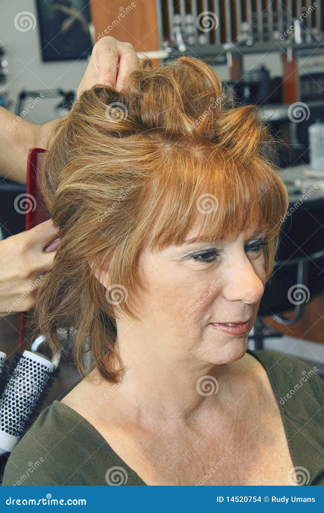 Middle-aged Red-Haired Female Stock Photo - Image of aged, eyes: 14520754