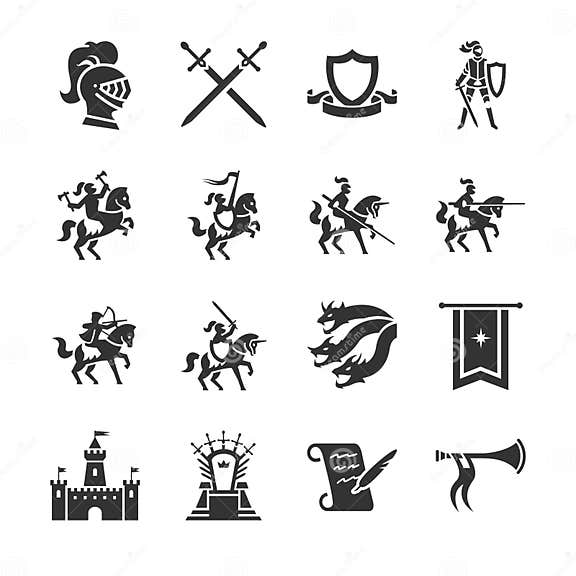 The middle ages icon stock vector. Illustration of ages - 89979303
