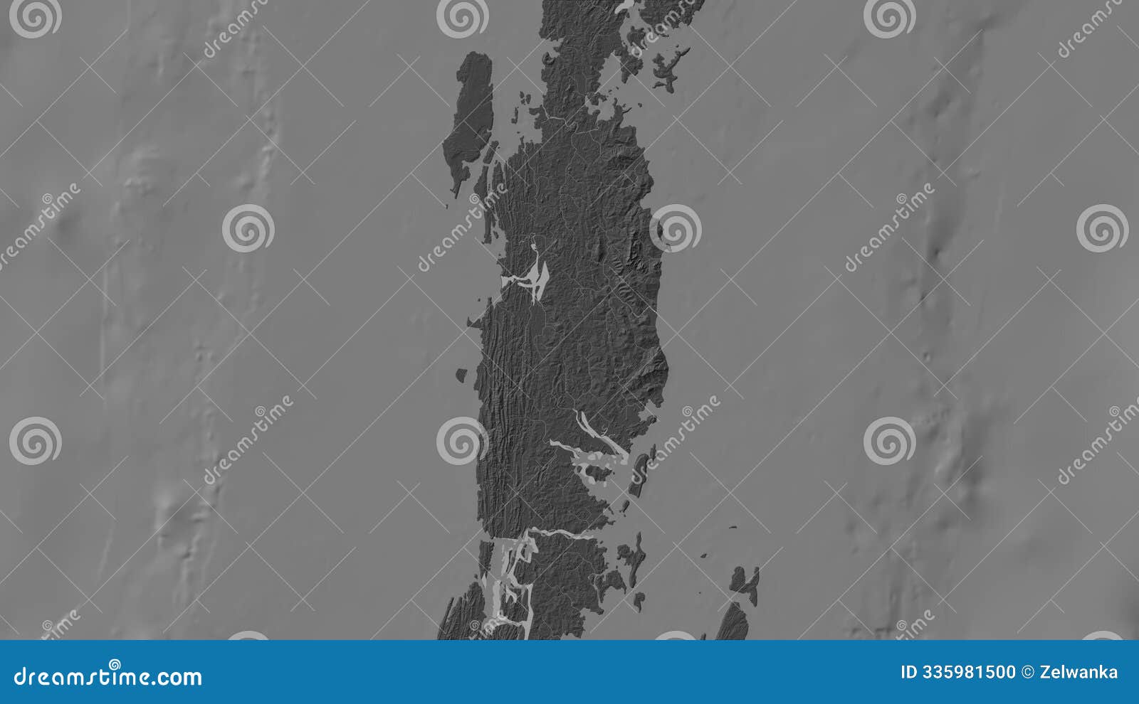 Middle Bight Cay Island. Bahamas. Topo Standard Stock Photo ...