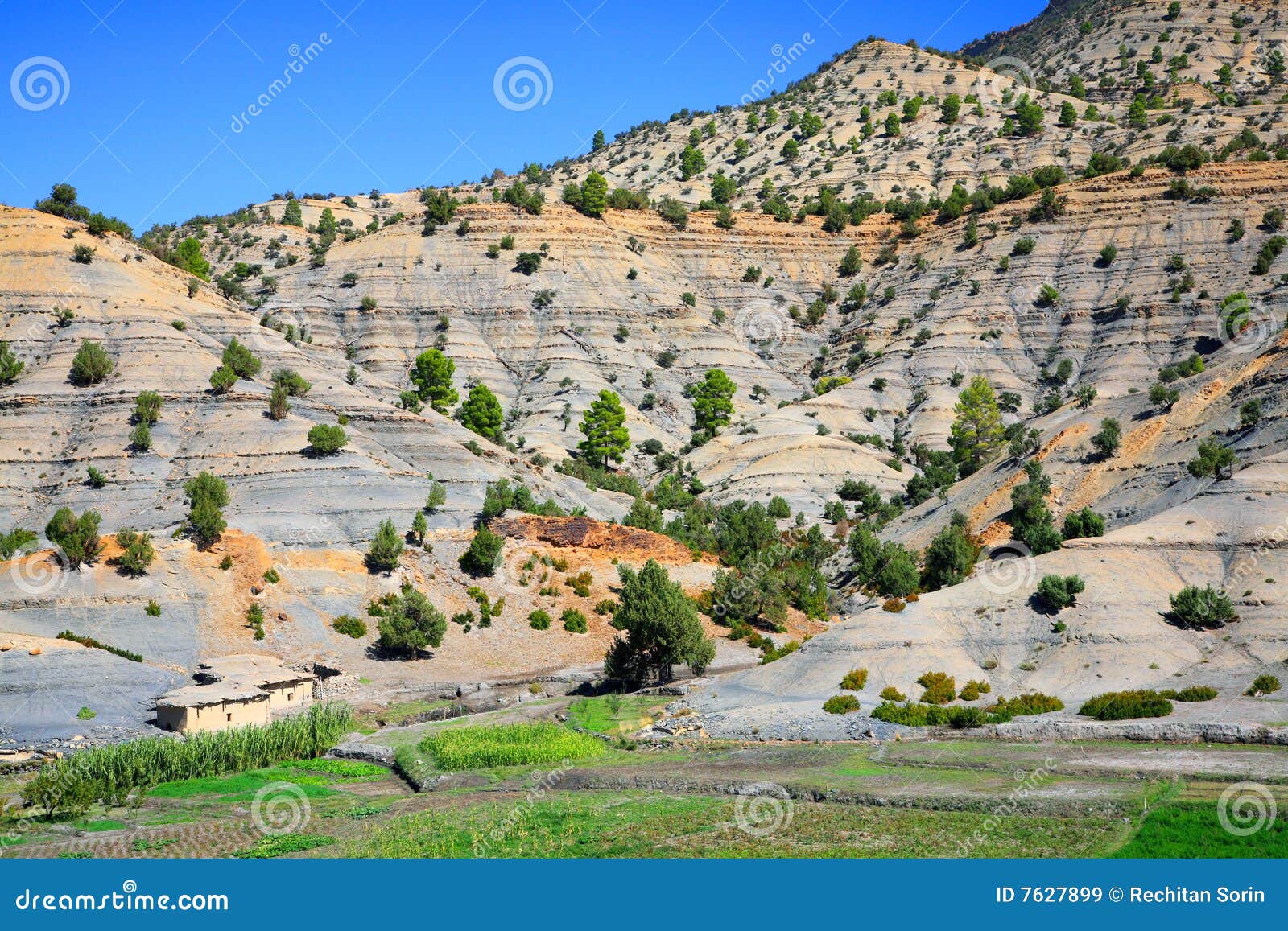 Middle Atlas landscape stock image. Image of valley, mountains - 7627899