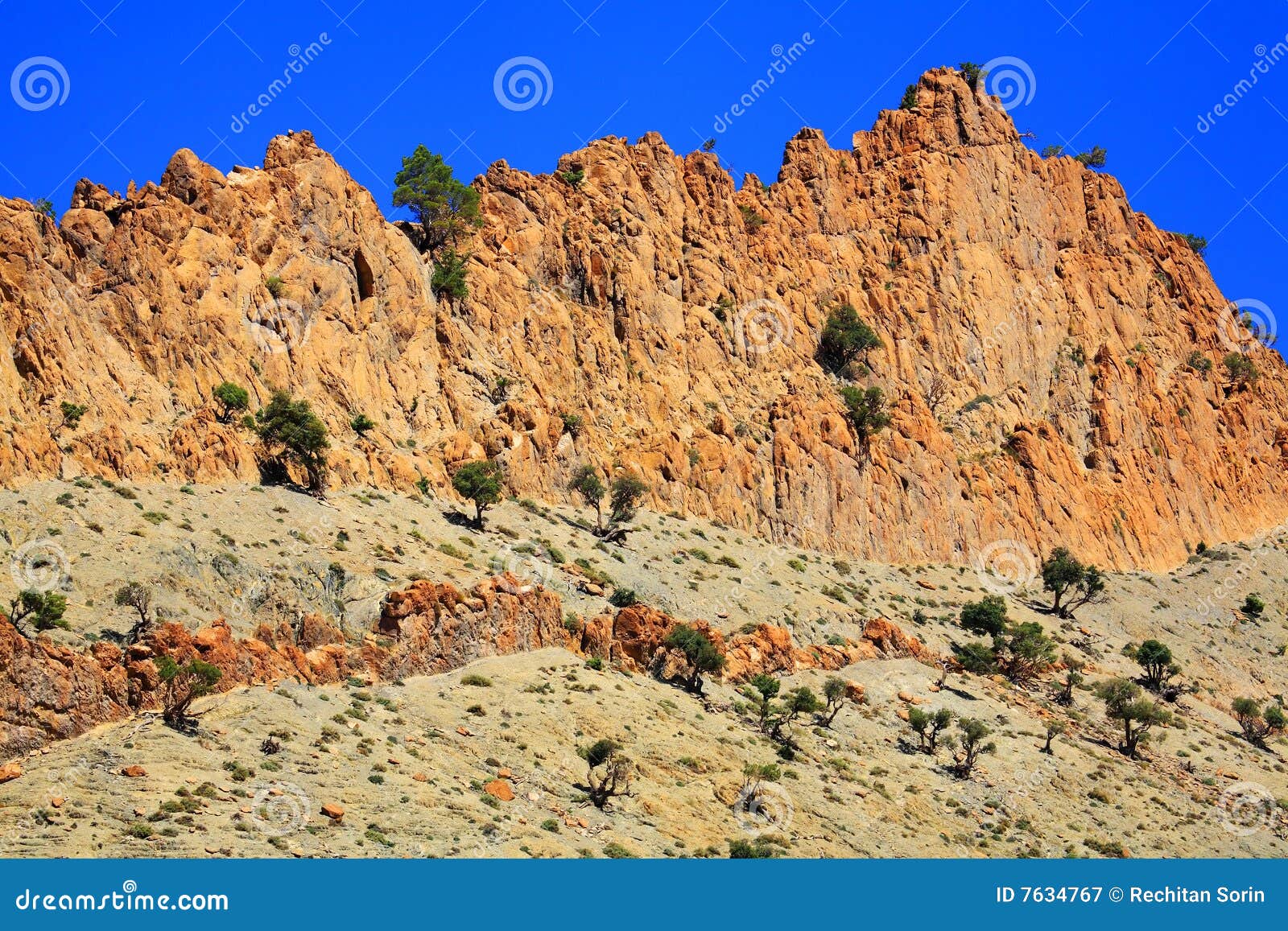 Middle Atlas landscape stock image. Image of morocco, ridge - 7634767