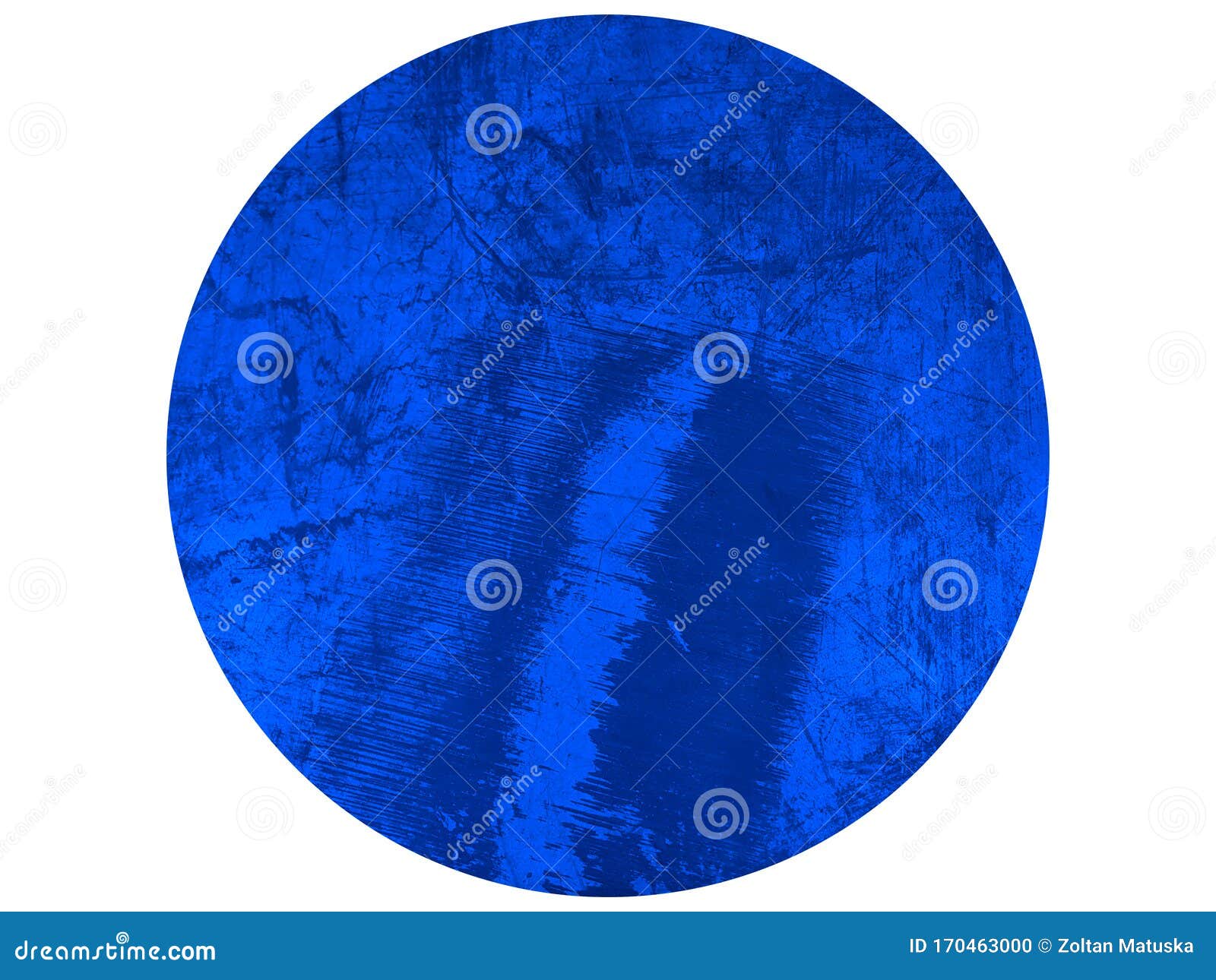 Middle Blue Color Gradient Web Icon Template, Round Circle Shape ...