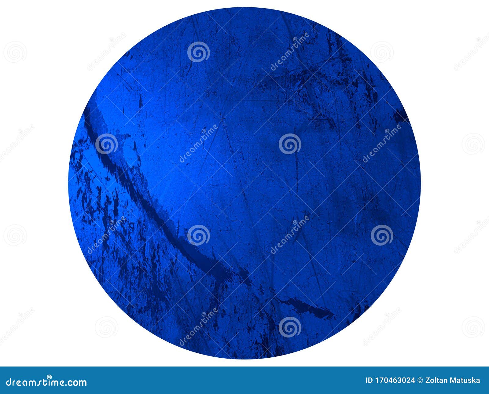 Middle Blue Color Gradient Web Icon Template, Round Circle Shape ...