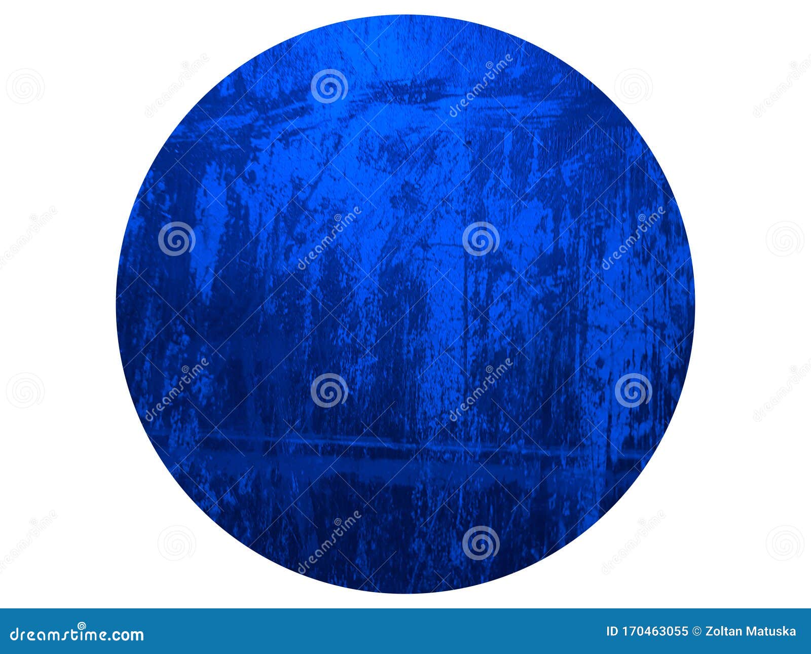 Middle Blue Color Gradient Web Icon Template, Round Circle Shape ...