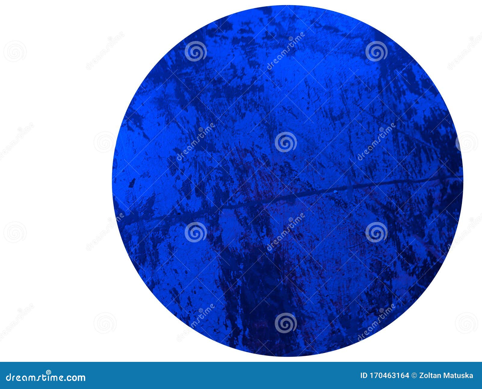 Middle Blue Color Gradient Web Icon Template, Round Circle Shape ...