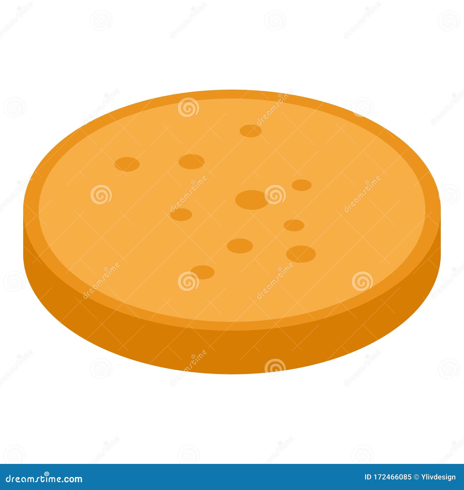 Middle Burger Bun Icon, Isometric Style Stock Vector - Illustration of ...