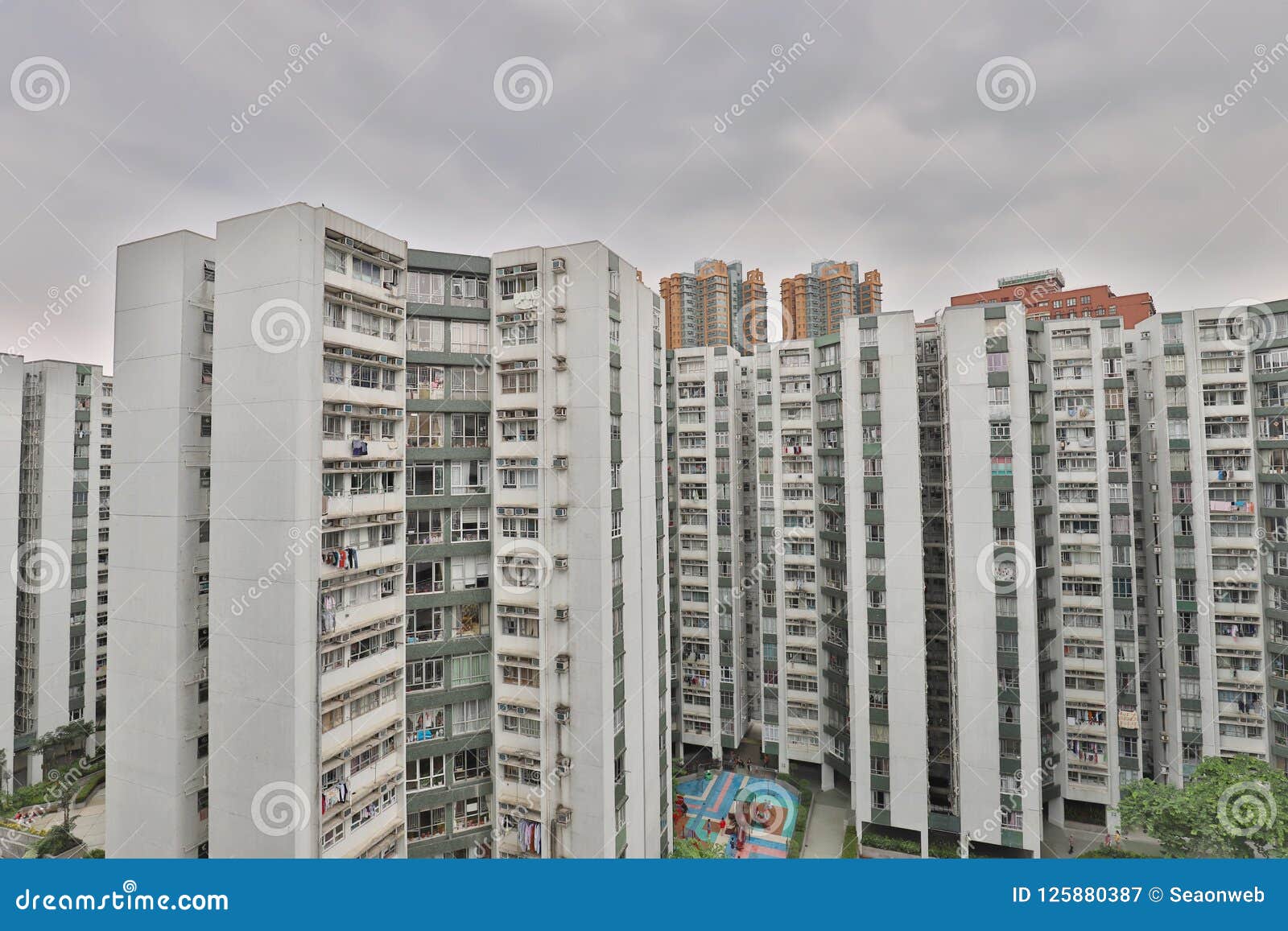 The Middle Class of Hong Kong Building Stock Image - Image of kong ...