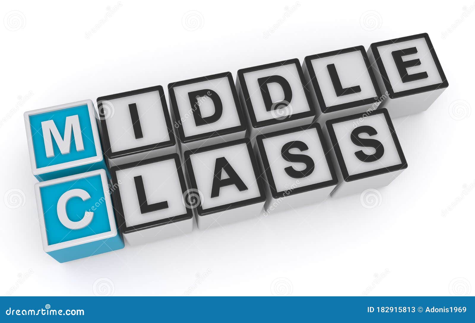 Middle Class Economy Is Vanishing Theory Royalty-Free Stock Photography ...