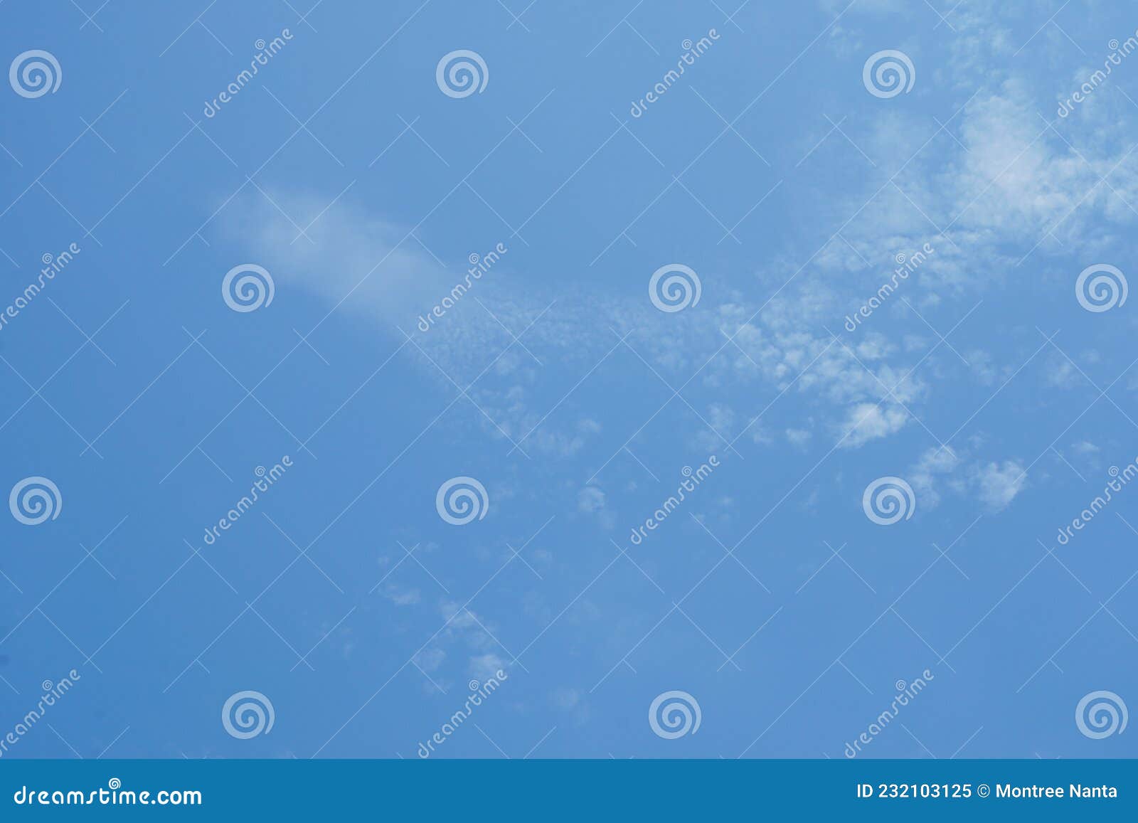 Middle Clouds, Altocumulus on Blue Sky Background. Stock Image - Image ...