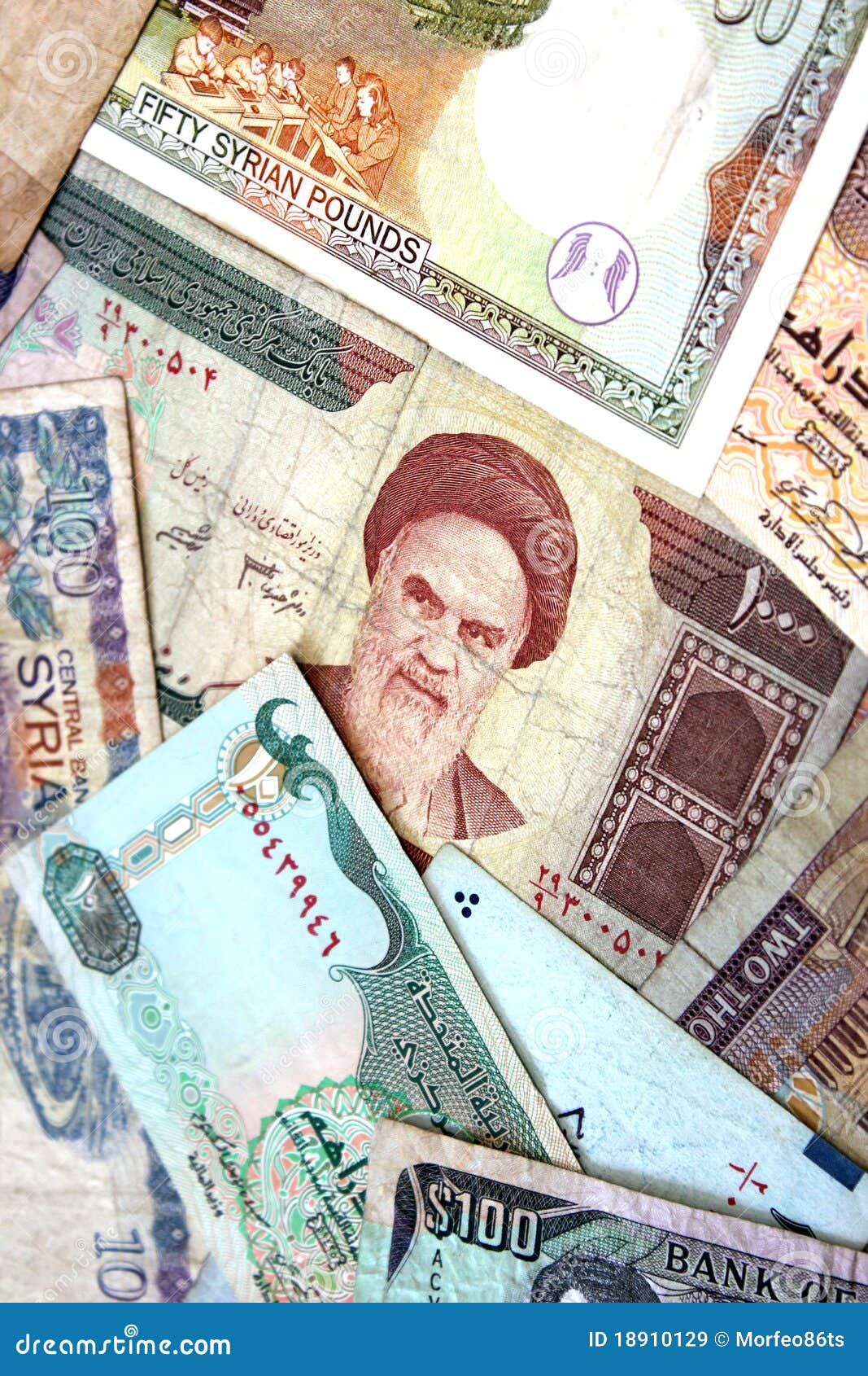 Middle East Banknotes stock image. Image of dubai, foreign - 18910129