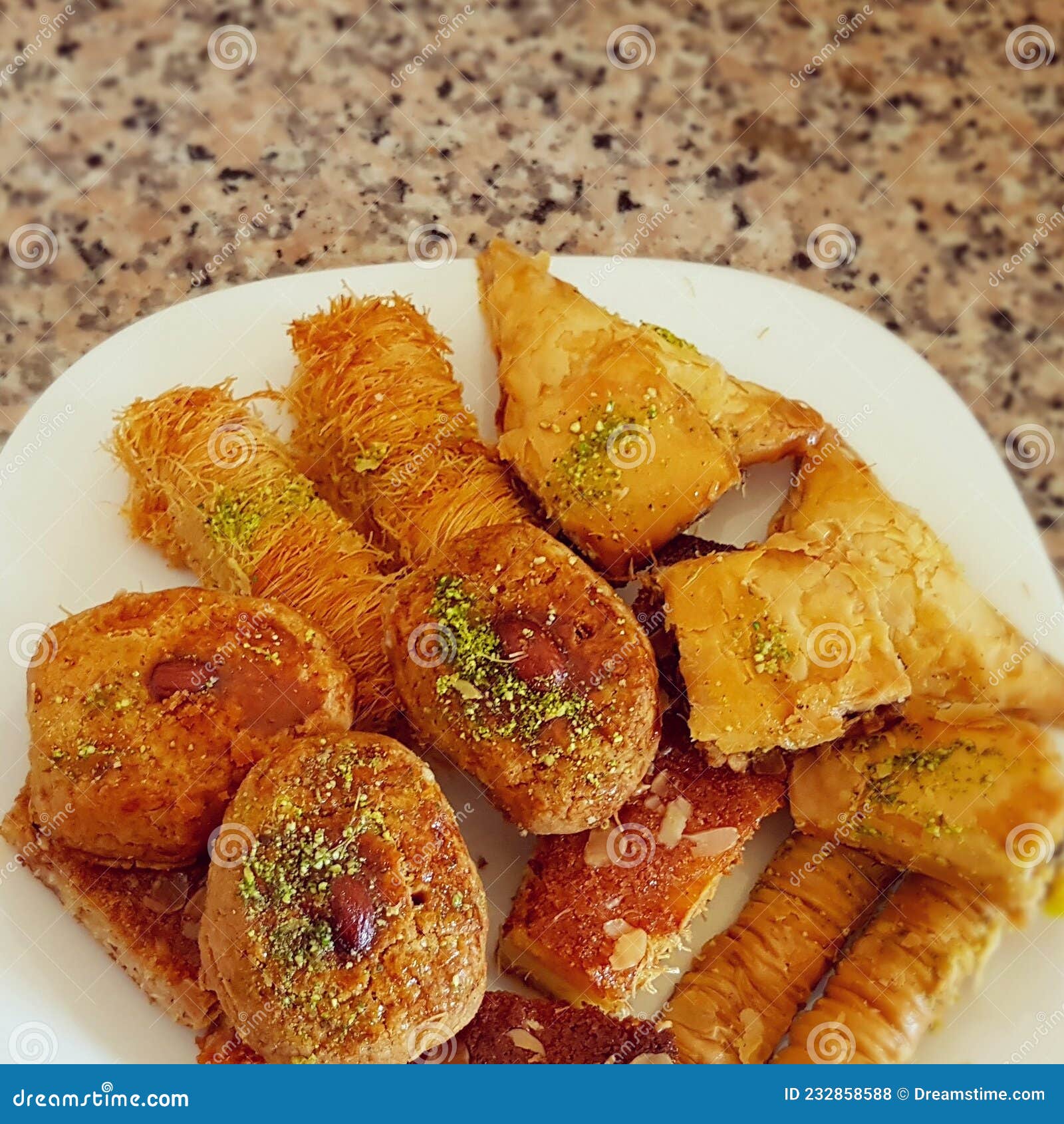 Middle east sweets stock photo. Image of fish, fruit - 232858588