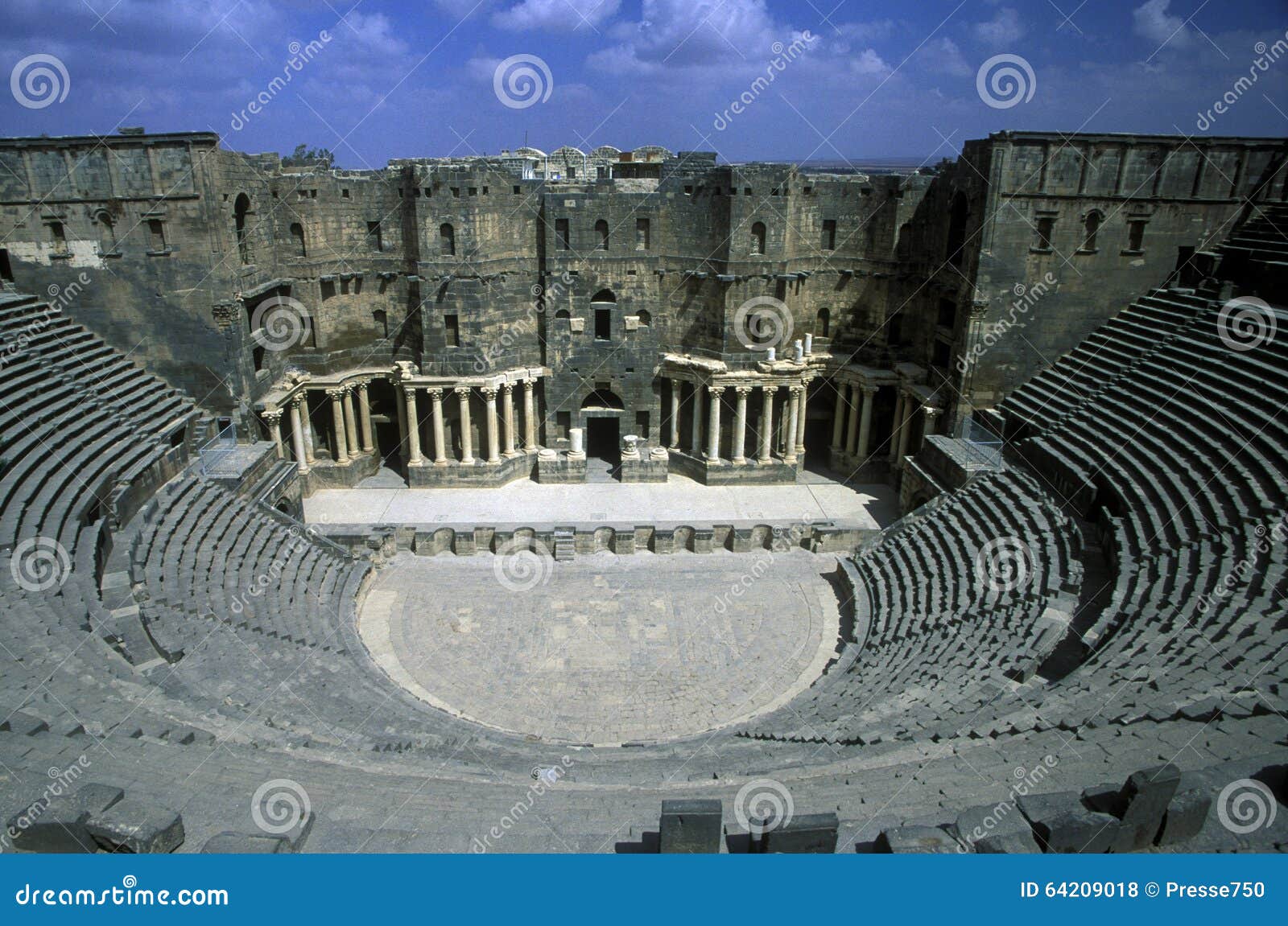 MIDDLE EAST SYRIA BOSRA RUINS Editorial Stock Photo - Image of landmark ...
