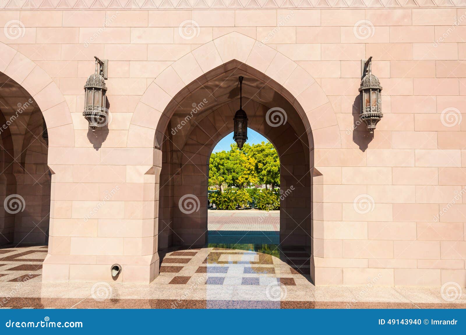 Middle Eastern Architecture Stock Photo - Image of mosque, muscat: 49143940