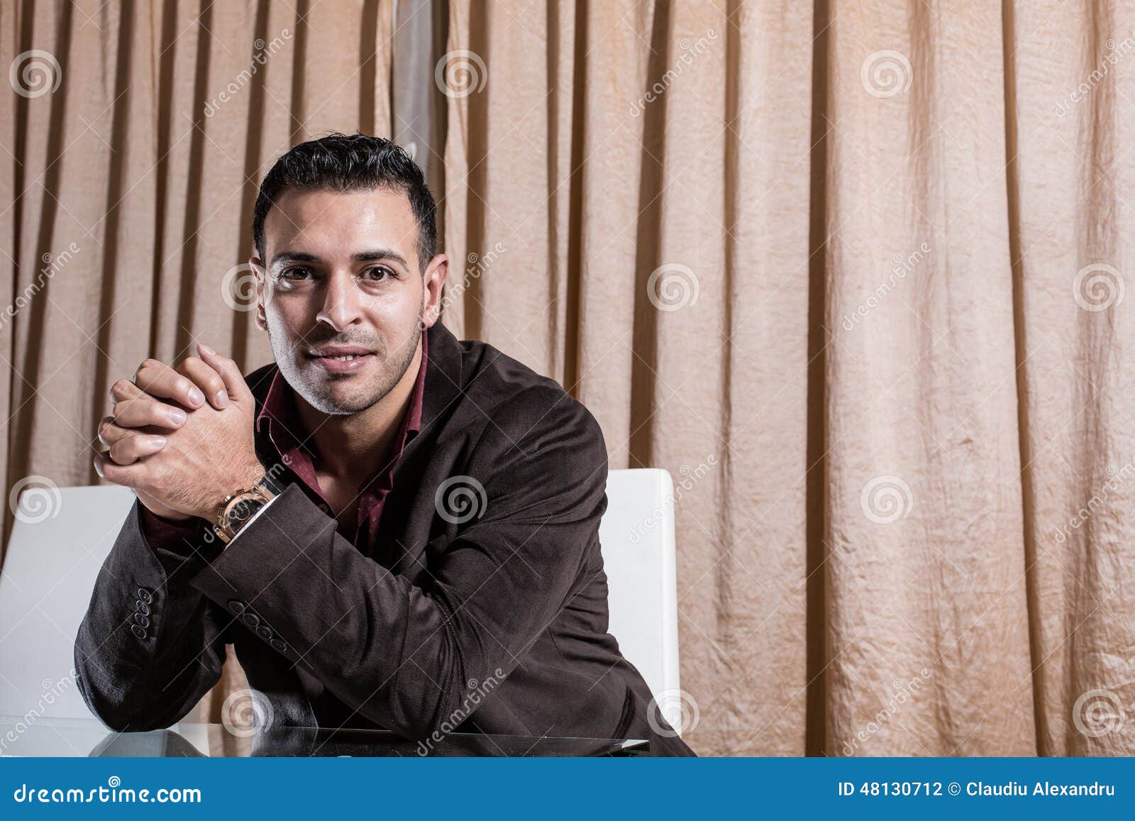 Middle Eastern Businessman in the Office Stock Photo - Image of eastern ...