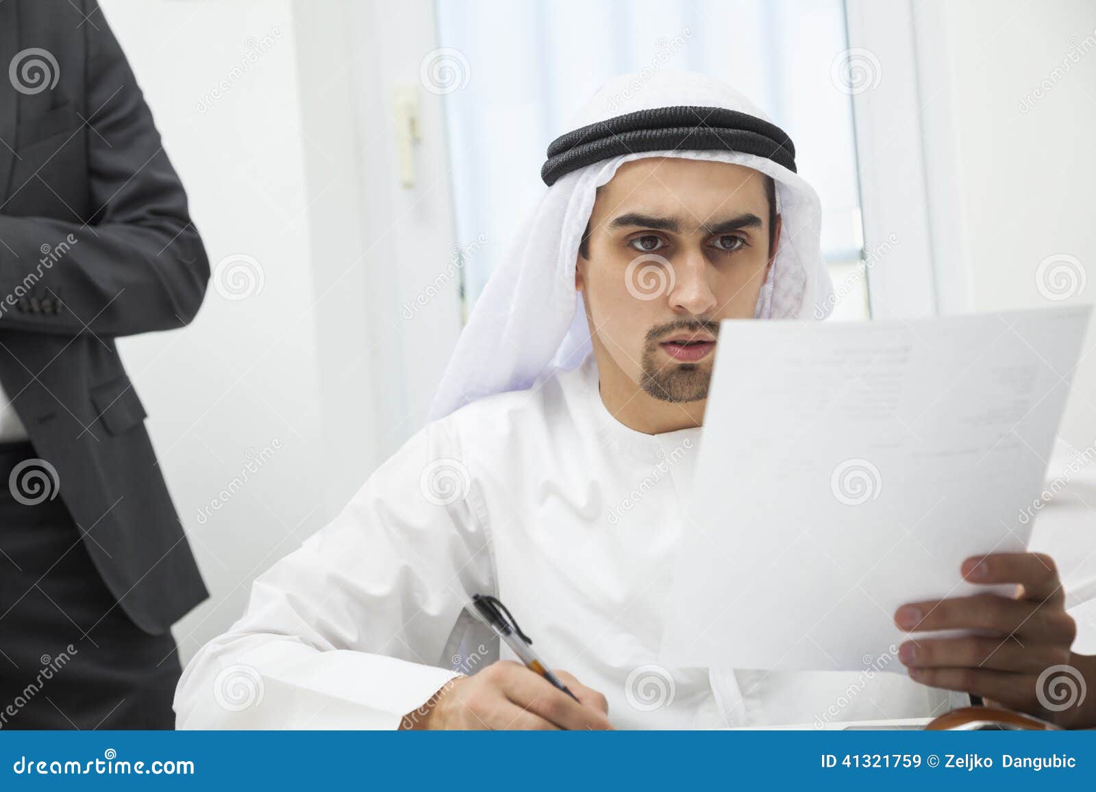 Middle Eastern businessman stock image. Image of confident - 41321759