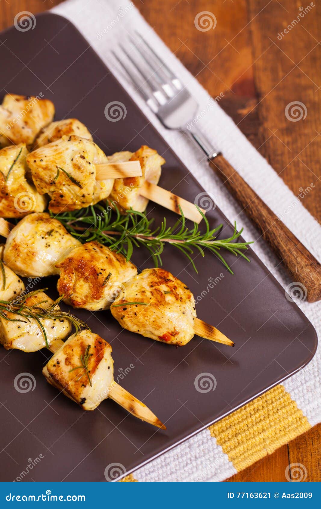Middle Eastern Chicken Kebabs Stock Image - Image of azerbaijan ...