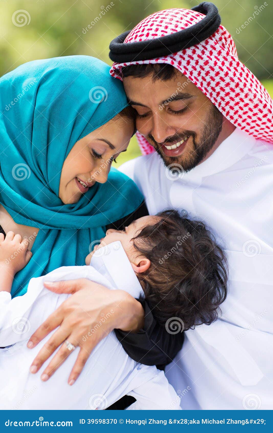 Middle Eastern Couple and Baby Boy Stock Photo - Image of cute, nature ...