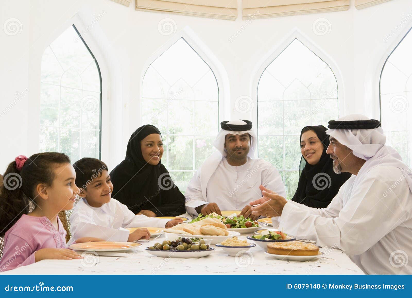 A Middle Eastern Family Enjoying Stock Photo - Image of middle, family ...