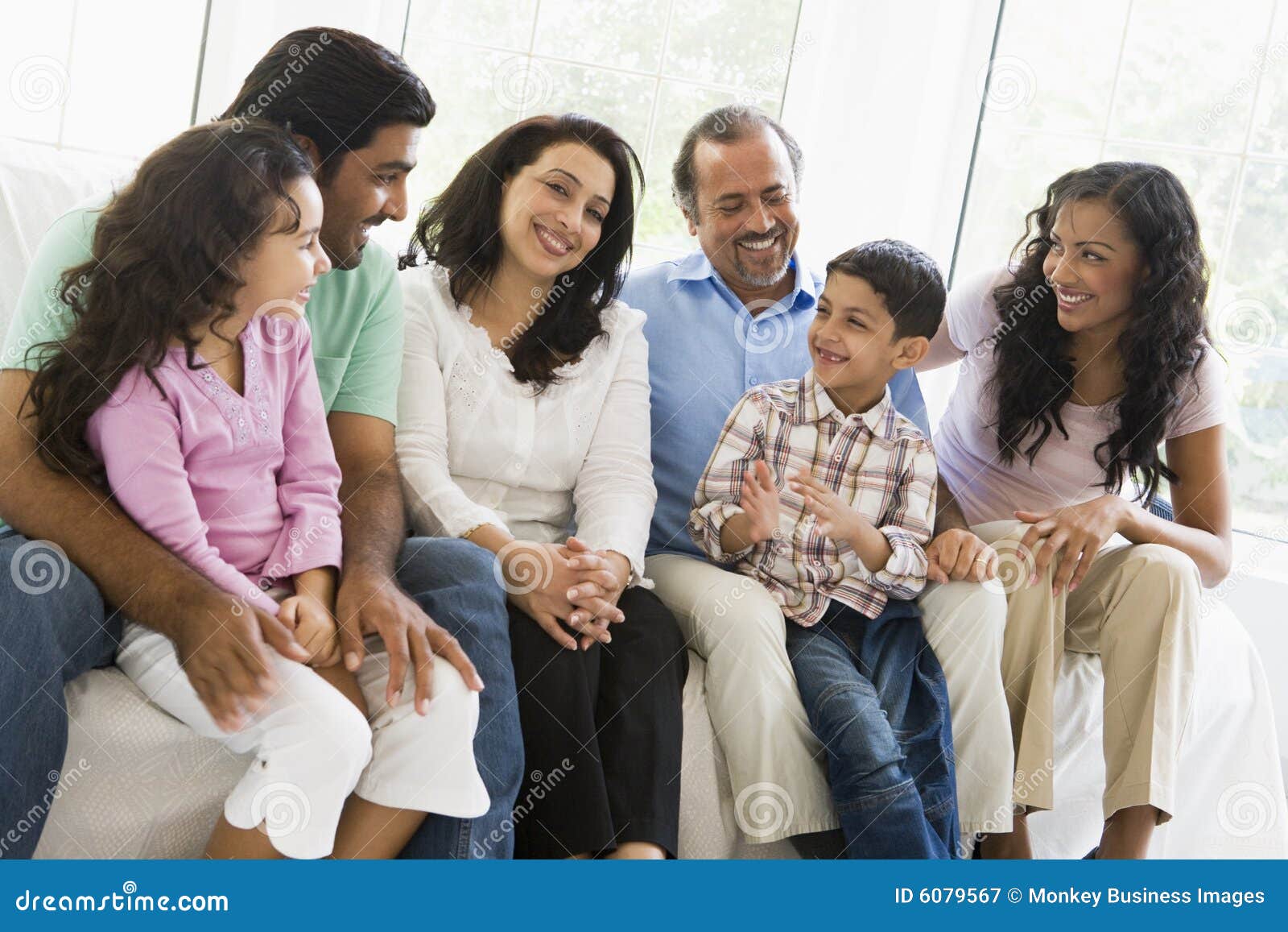 Middle Eastern Family Sitting Together Stock Image - Image of arabic ...