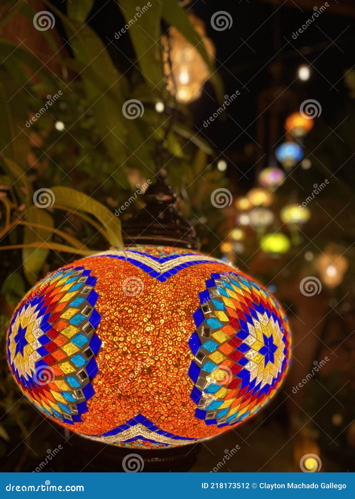 Middle eastern lamp stock photo. Image of middle, close - 218173512