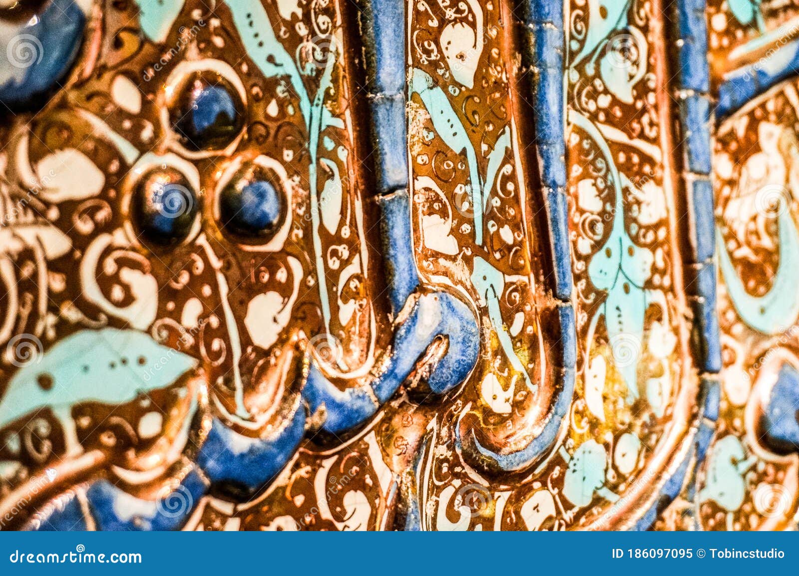 Middle Eastern Mosaic Tile Design Stock Image - Image of backdrop ...