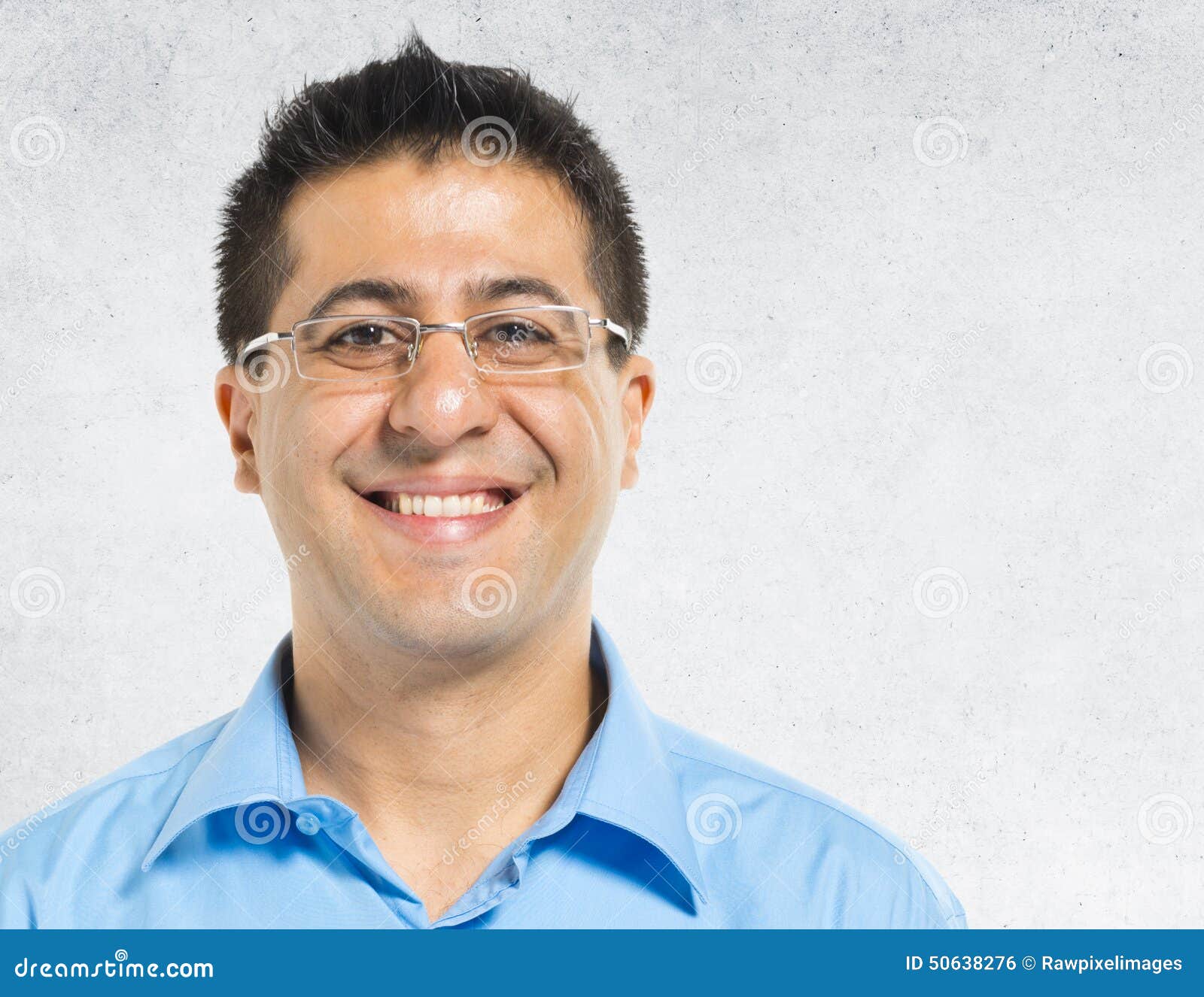 Middle Eastern Portrait Concrete Wall Background Concept Stock Photo ...