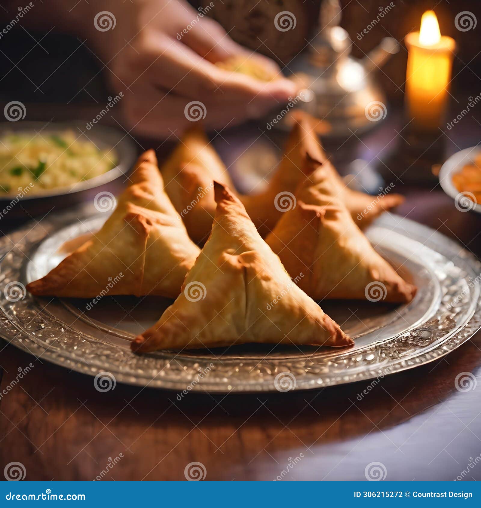 Middle Eastern Style Room As Close Up Photography Documents the Serving ...