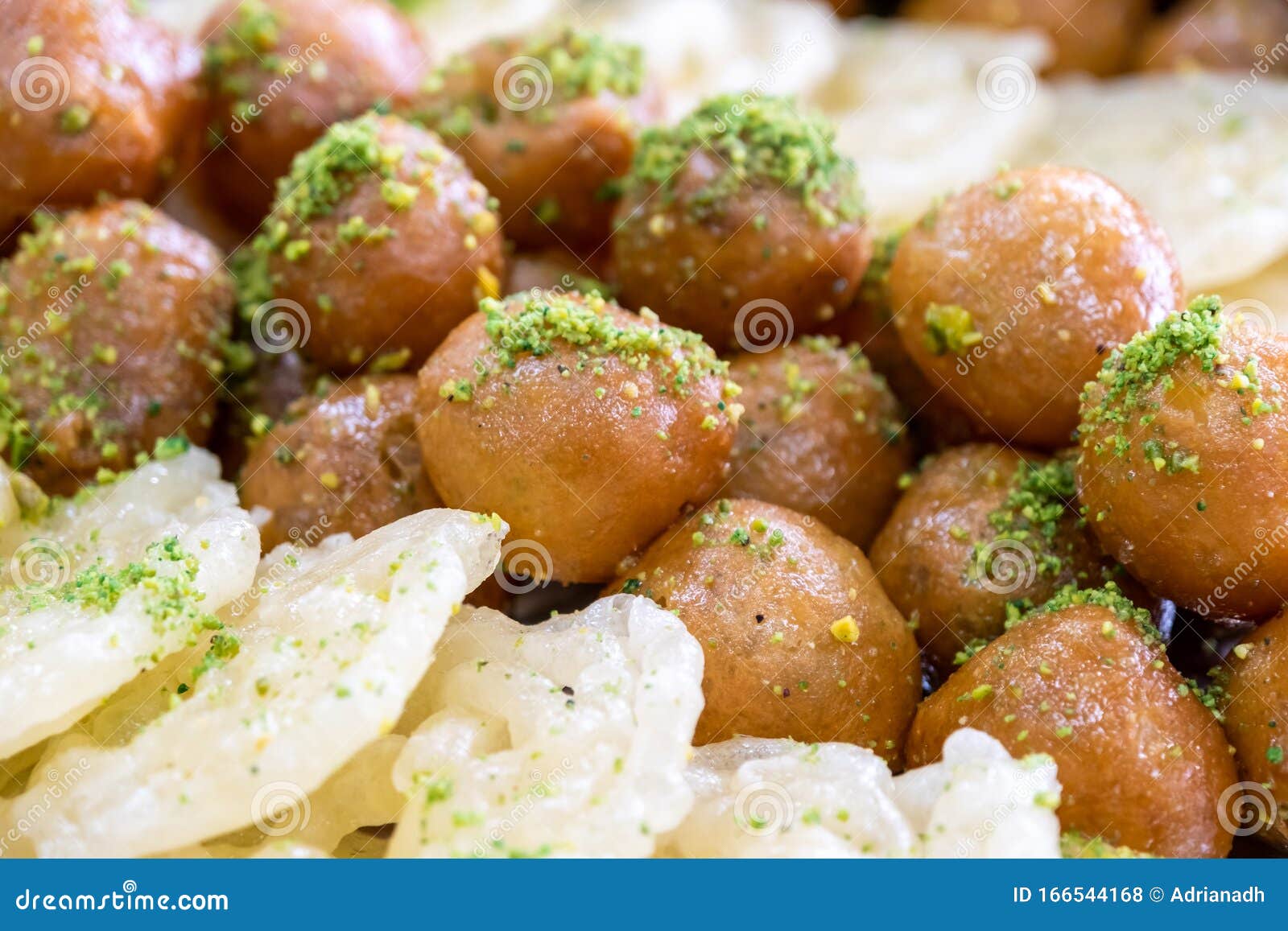 Middle Eastern Sweet Pastries Stock Photo - Image of jeri, heap: 166544168