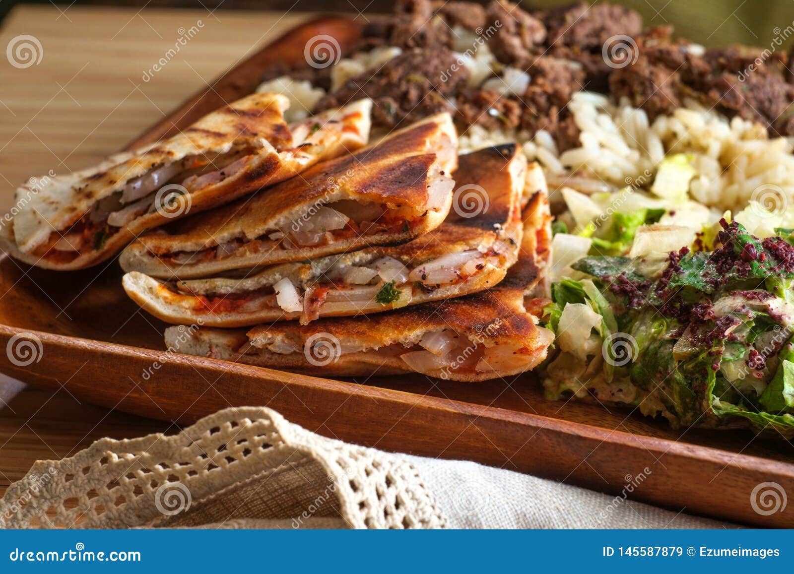 Middle Eastern Veal Shawarma Stock Image - Image of levantine, greek ...