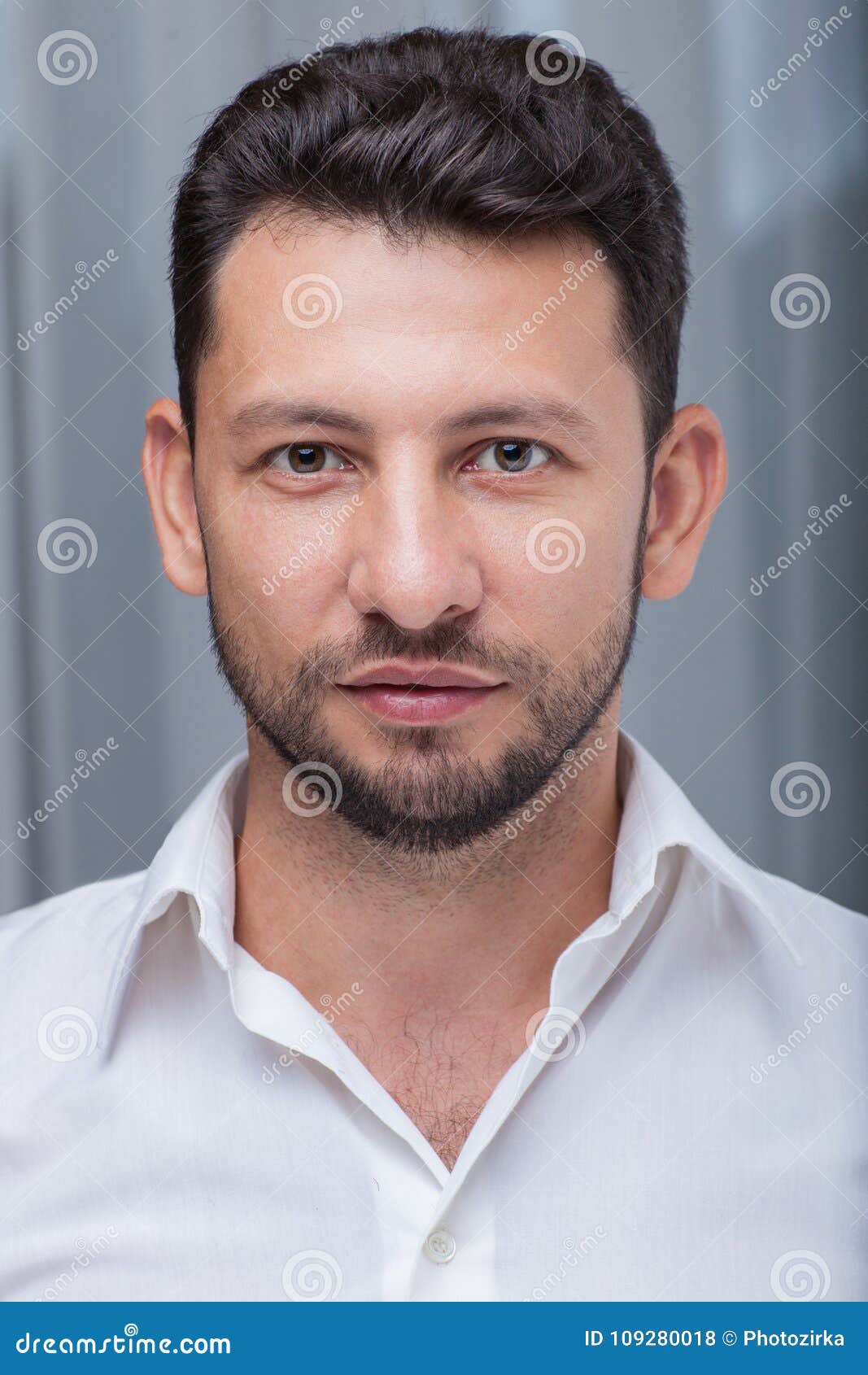 Young man with beard stock photo. Image of head, modern - 109280018