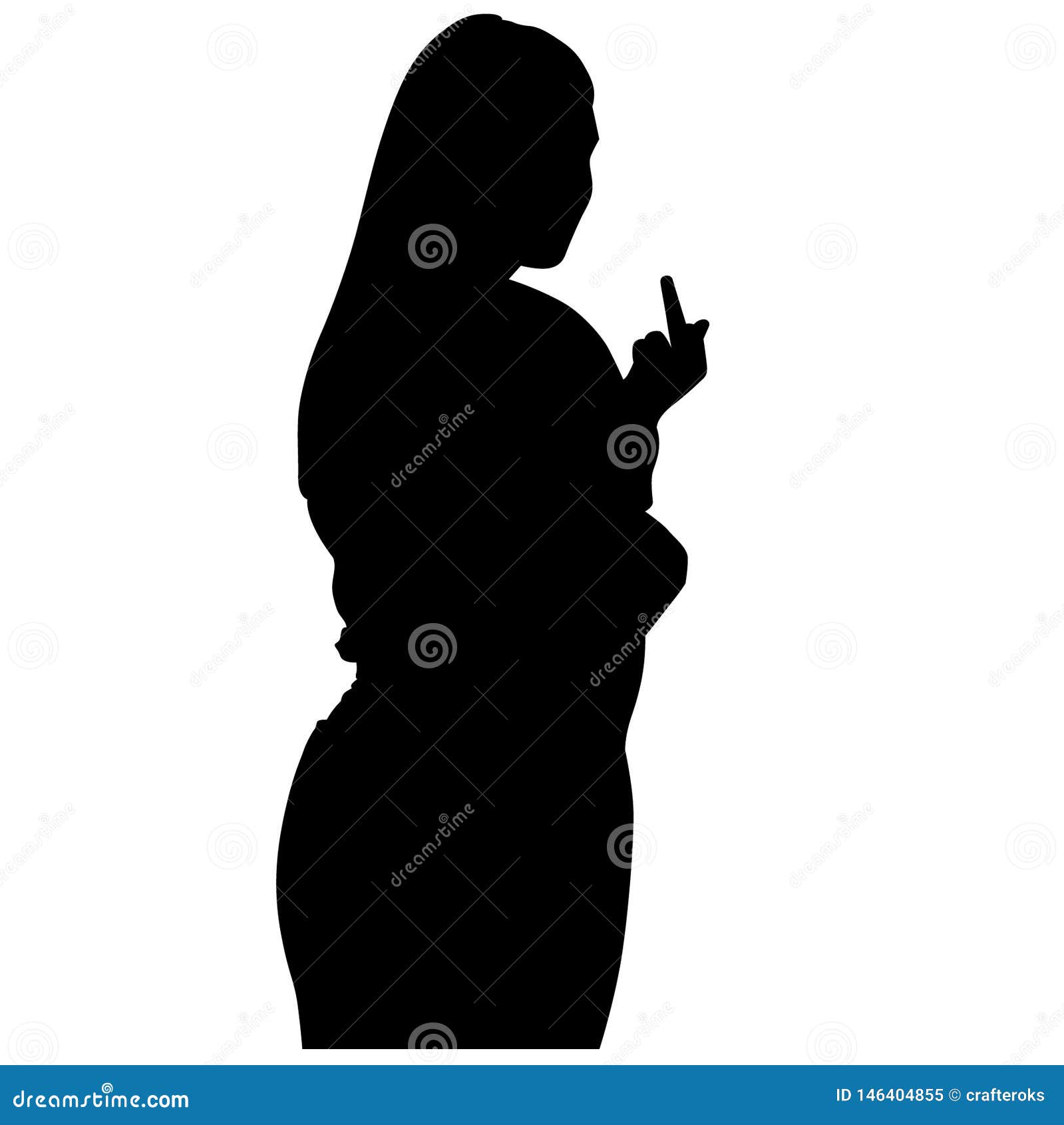 Middle Finger Sign Illustration by Crafteroks Stock Vector ...