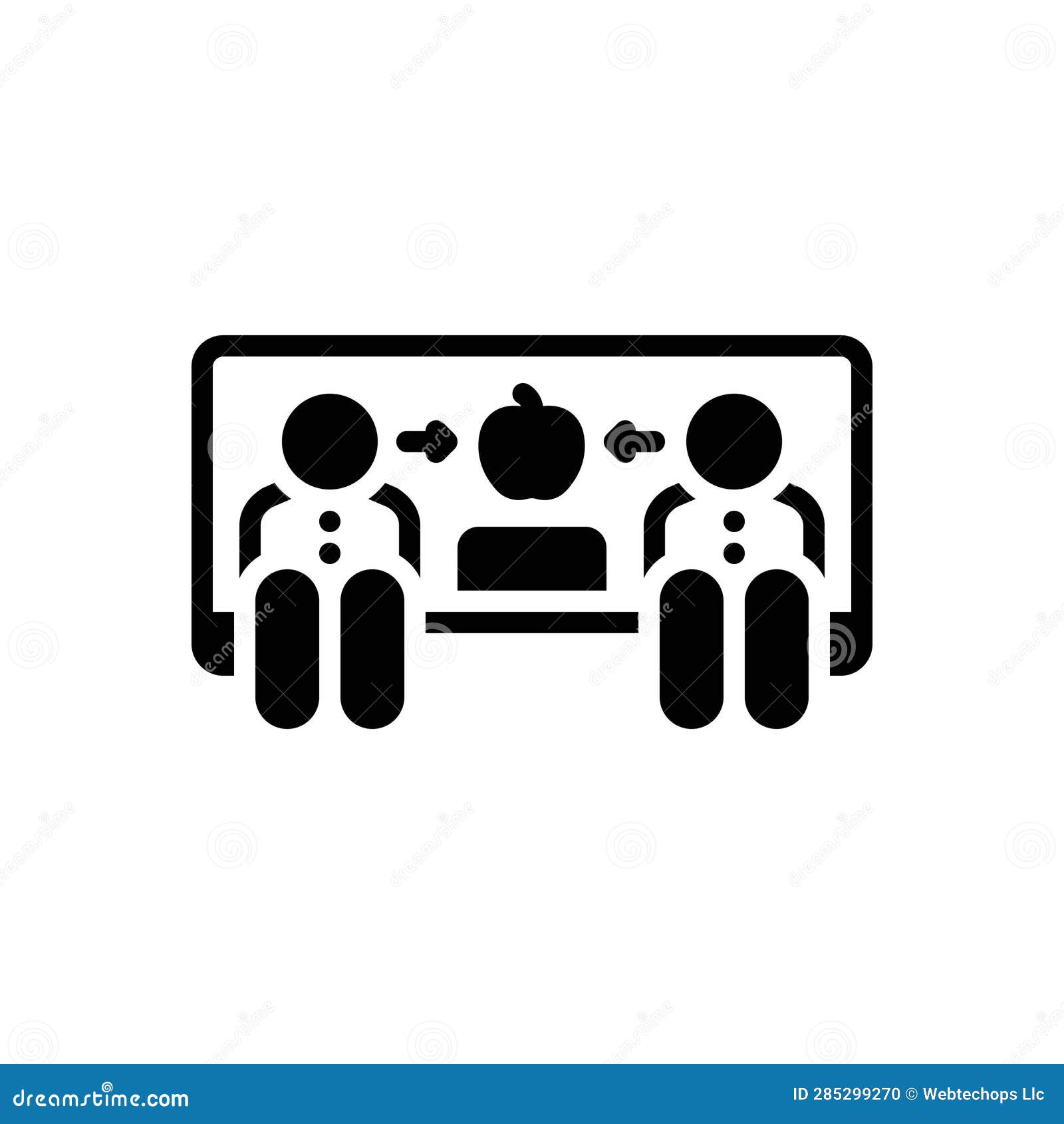 Black Solid Icon for Middle, Center and Medium Stock Vector ...