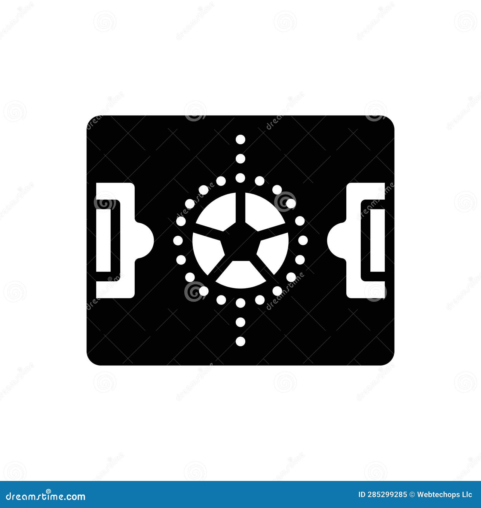 Black Solid Icon for Middle, Center and Central Stock Illustration ...
