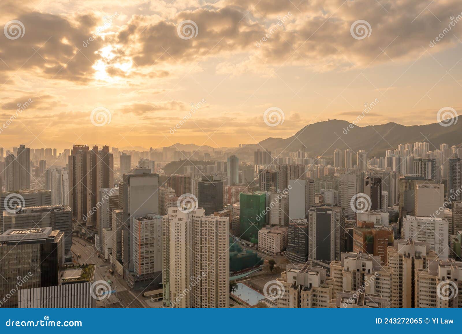 Middle of Kowloon View from Kai Tak 12 March 2022 Editorial Image ...