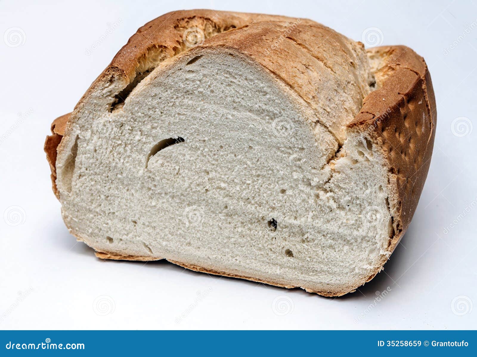 Middle loaf of bread stock image. Image of grain, brown - 35258659