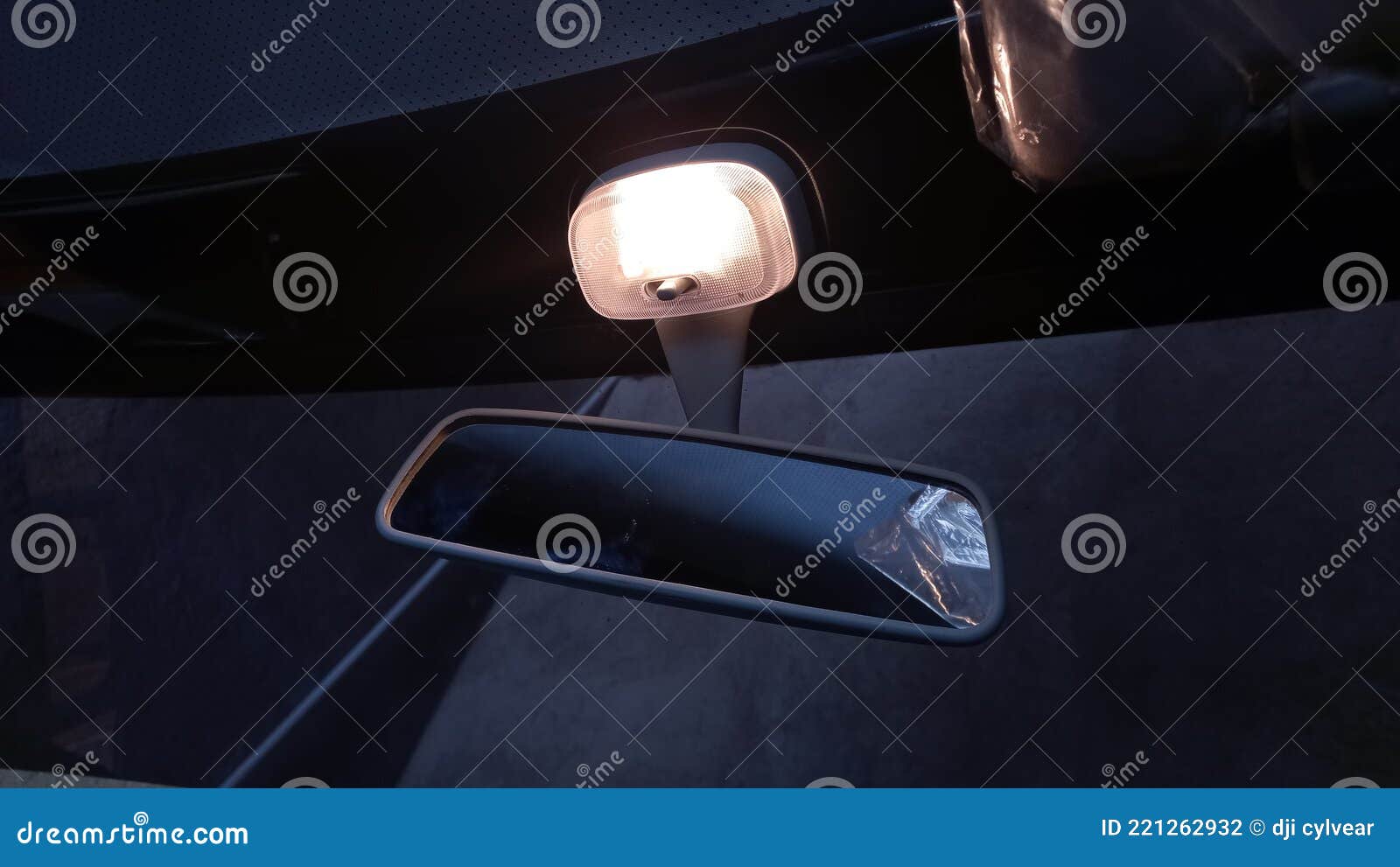 A middle mirror car stock photo. Image of iron, gadget - 221262932