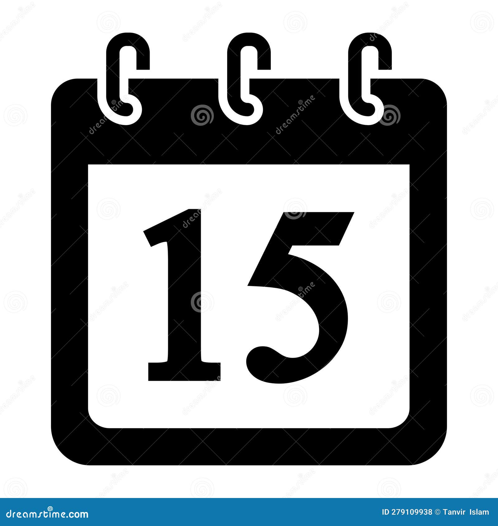 Middle of Month Icon stock vector. Illustration of meticulously - 279109938