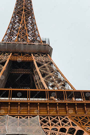 Middle Part of the Paris Eiffel Tower Close Up Stock Image - Image of ... Middle Part of the Paris Eiffel Tower Close Up Stock Image - Image of ...