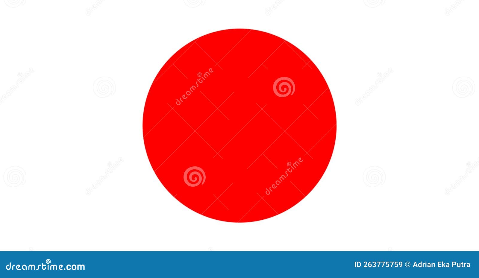 Middle Red Circle Flag Illustration Stock Illustration - Illustration ...