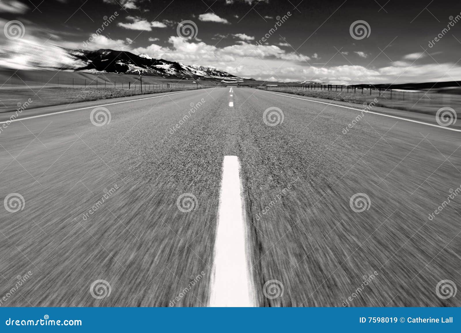 Middle of the Road stock image. Image of countryside, light - 7598019