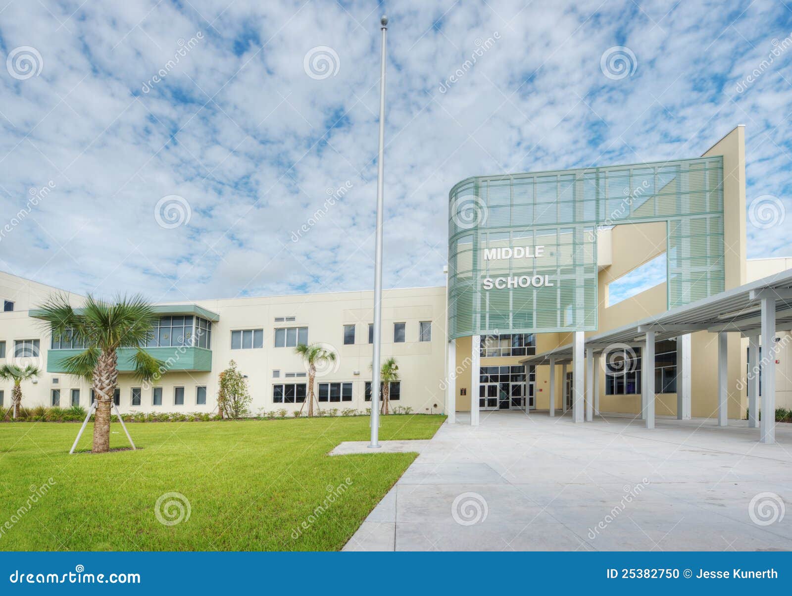 Middle School stock photo. Image of building, architecture - 25382750