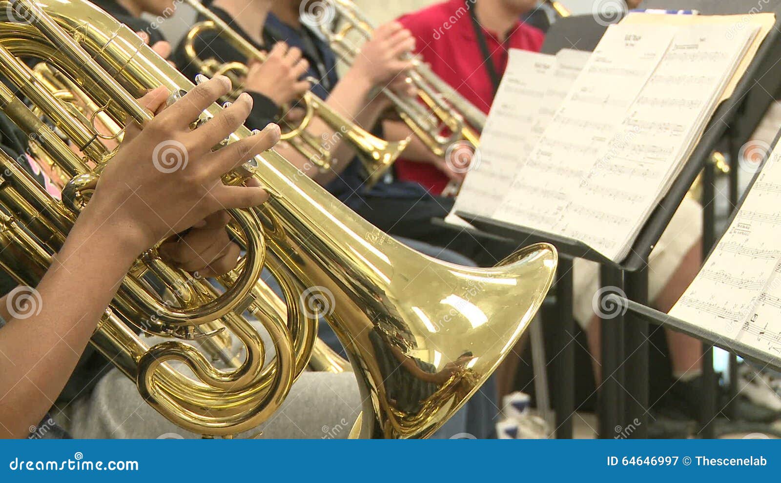 Middle School Students Practicing in Music Class (2 of 10) Stock Video ...