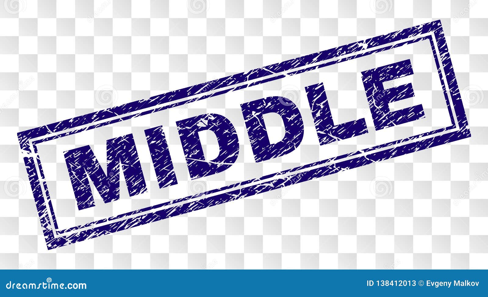 Grunge MIDDLE Rectangle Stamp Stock Vector - Illustration of aged, seal ...