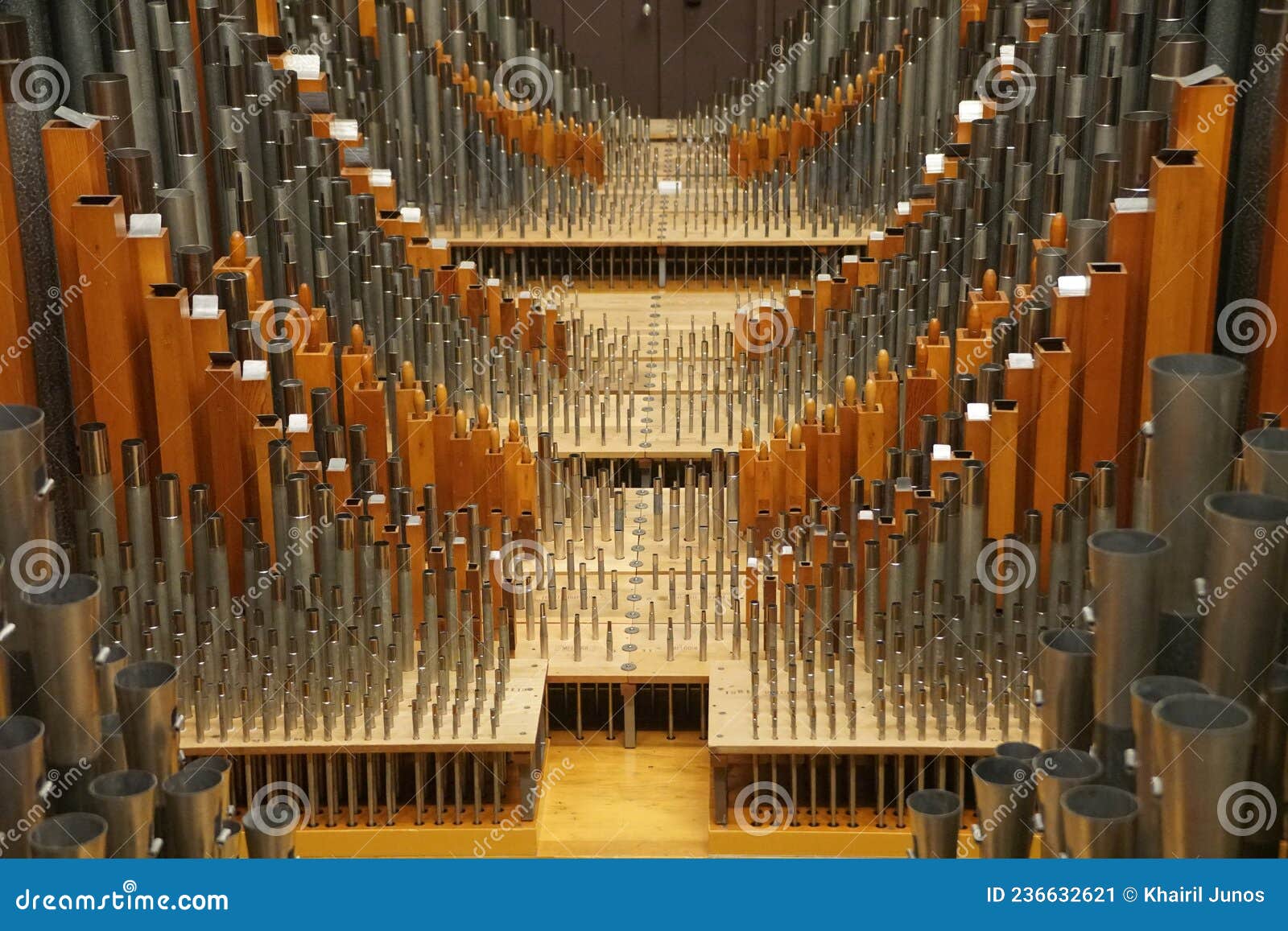 The Middle View of the Pipes Inside of an Organ Editorial Photo - Image ...