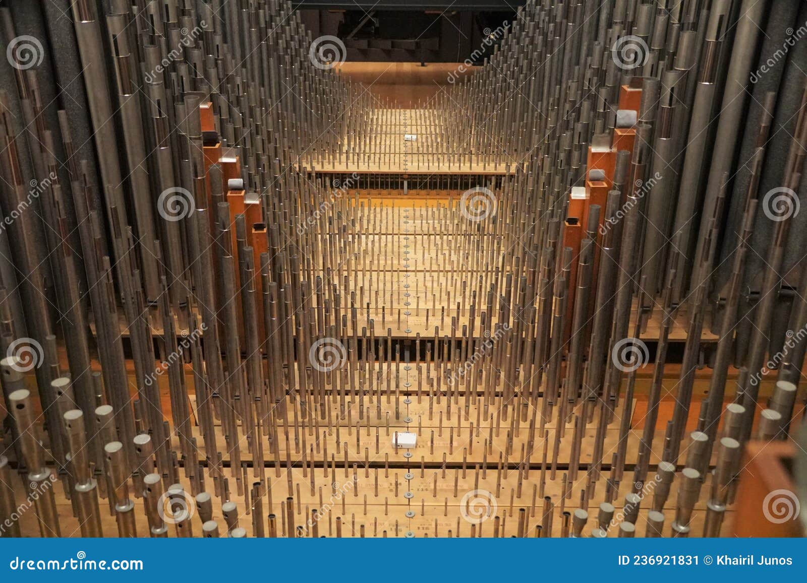 The View of the Pipes Inside of an Organ Stock Image - Image of view ...