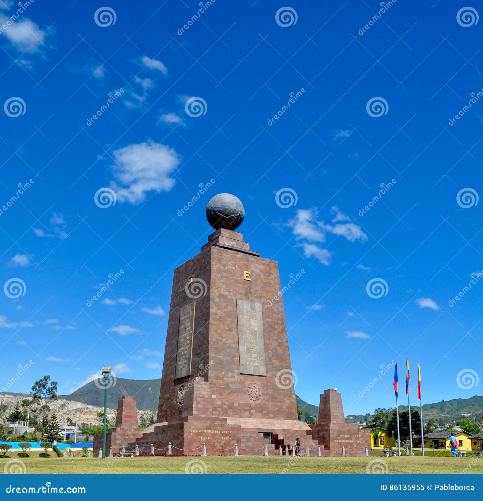 Middle of the World Monument in Quito Stock Image - Image of line ...