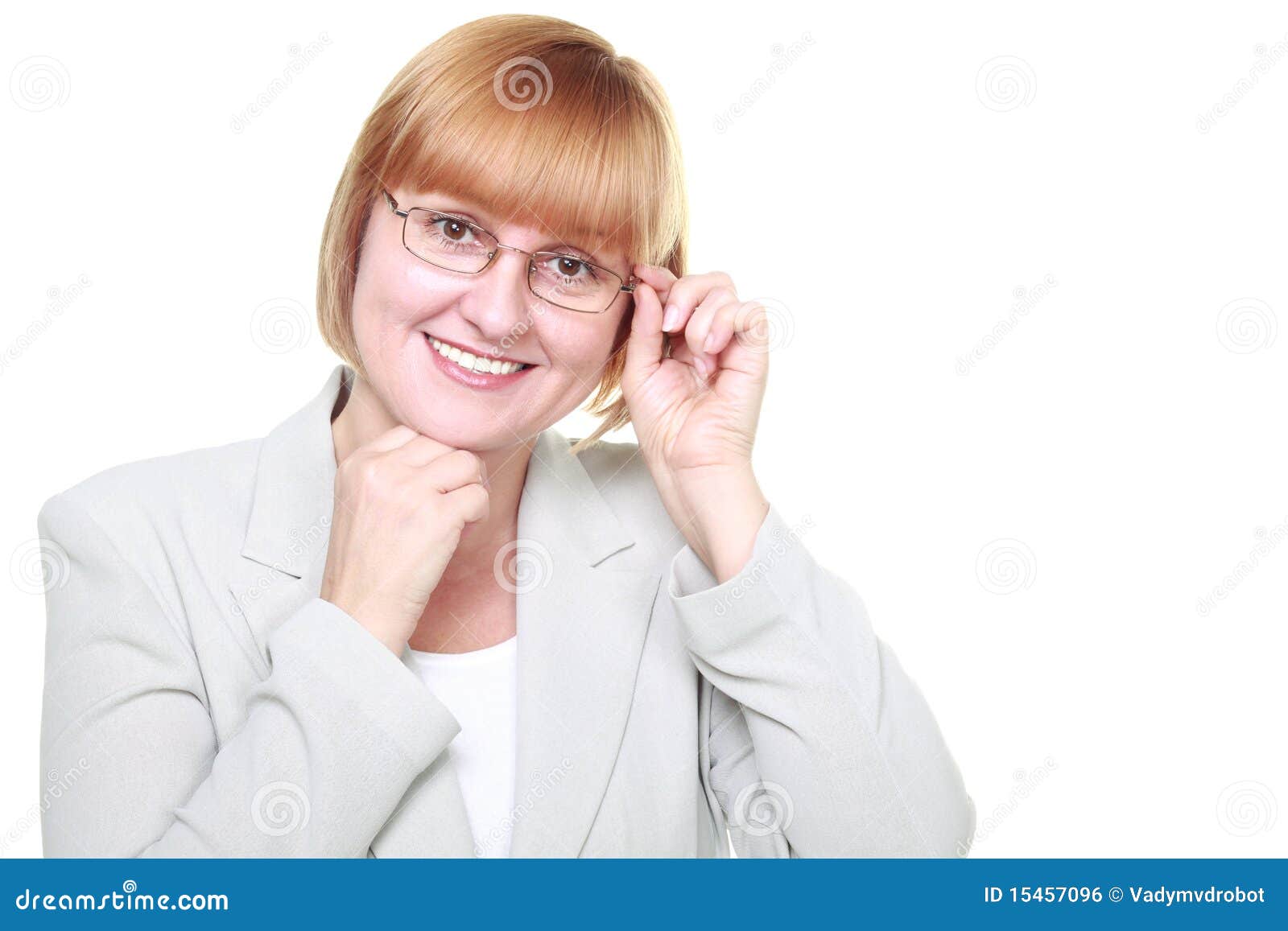 Middleaged kind woman stock photo. Image of businesswoman - 15457096