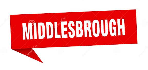 Middlesbrough Sticker. Middlesbrough Signpost Pointer Sign Stock Vector ...