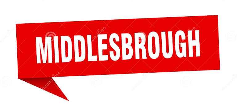 Middlesbrough Sticker. Middlesbrough Signpost Pointer Sign Stock Vector ...